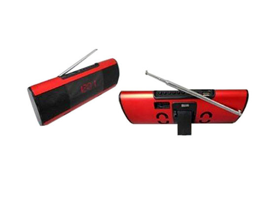 Rechargeable Portable Wireless Cell Phone Speakers , Mini LED Digital FM Radio Music Speaker