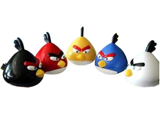 Mini Wireless Cell Phone Speakers Angry Bird Shaped With FM Audio Player