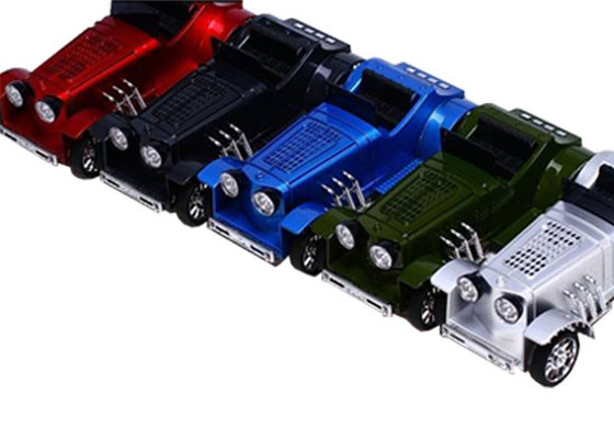 Portable Mini Wireless Cell Phone Speakers Car Model With FM Radio