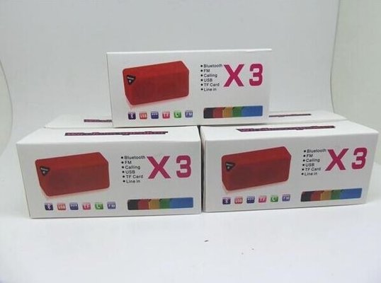 X3 Mini Wireless Bluetooth Speaker HIFI Car Handfree Mic TF USB FM Micro SD Loud Subwoofer