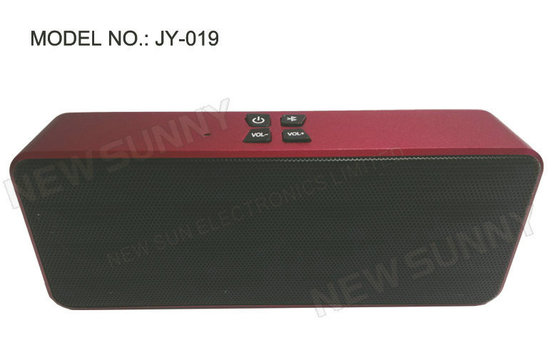 Aluminum Alloy Portable Wireless Bluetooth Stereo Speaker for Cell Phone , 3W