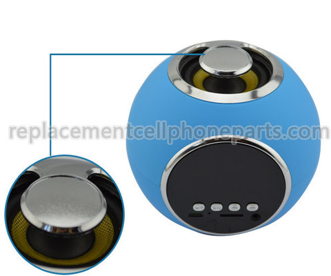 Black / White rechargeable wireless bluetooth speakers portable for cell phone
