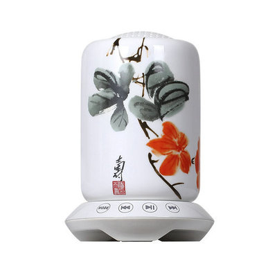 Elegant Active Ceramic Stereo Bluetooth Speakers 3.7V / 600mAh Li Battery for Mobile Phone