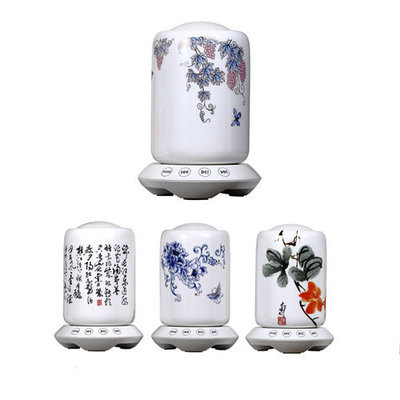Elegant Active Ceramic Stereo Bluetooth Speakers 3.7V / 600mAh Li Battery for Mobile Phone