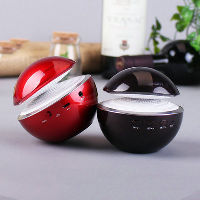 Fashion Red and Black Active Mini Bluetooth Speakers Support HFP , A2DP , AVRCP