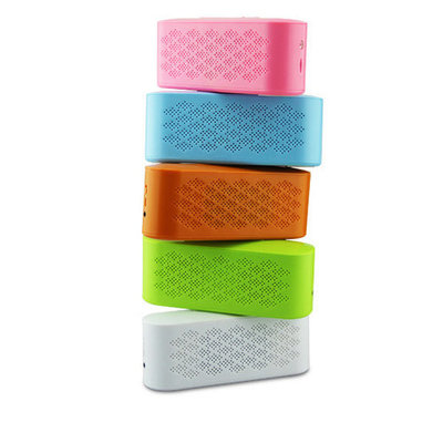 Colorful ABS Audio Wireless Bluetooth Speakers for iPhone / iPad 1 Channel CE RoHS FCC