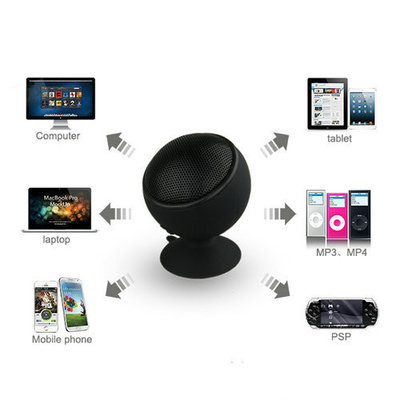 1.0 Channel Small Blue / Orange iPhone Bluetooth Speakers V3.0 HFP A2DP AVRCP
