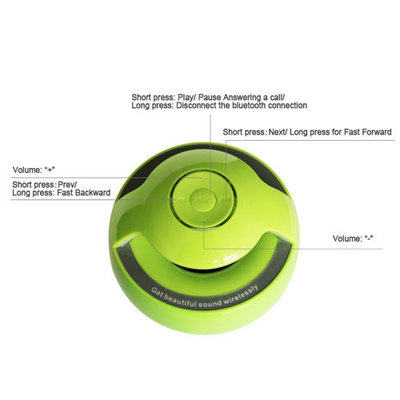 Active Wireless Portable Bluetooth Speakers V2.1 with USB and Microphone