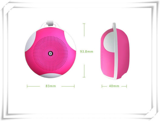 Pink / Blue Mini Custom ABS Sport Portable Wireless Bluetooth Speakers For Cell Phone