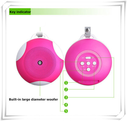 Pink / Blue Mini Custom ABS Sport Portable Wireless Bluetooth Speakers For Cell Phone