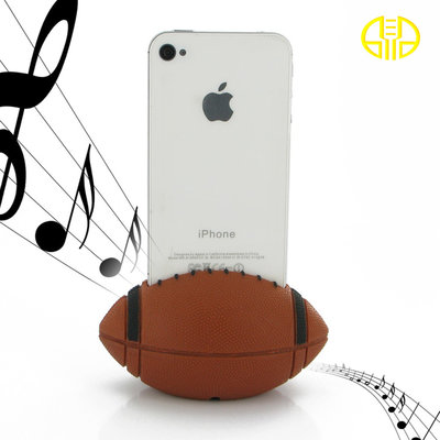 Portable Ball Shape Silicone Horn Speaker for cell phones 80*57*54mm