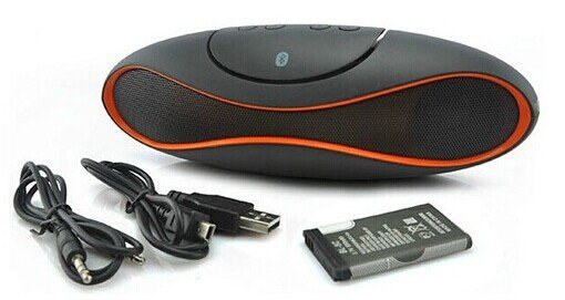 Wieder aufladbarer Bluetooth Sprecher TF/AUX/USB/FM mit eingebautes Mikrofon-tragbarem MP3-Player mit Kleinkasten