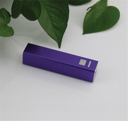 Portable Lipstick Mobile Power Bank 2600mah external Metallic for iPhone
