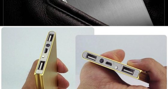 smartphone colorful Rechargeable Power Bank high Capacity  with LED Light