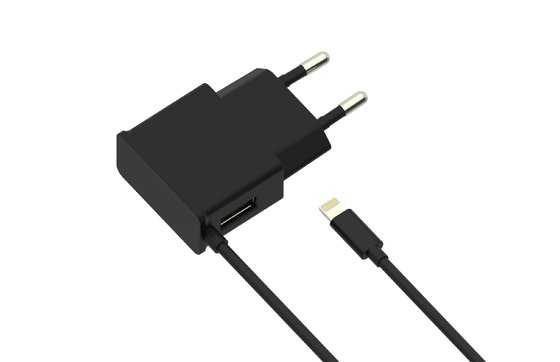 MFI Portable Smartphone Charger USB Port  Built In Lightning Cable