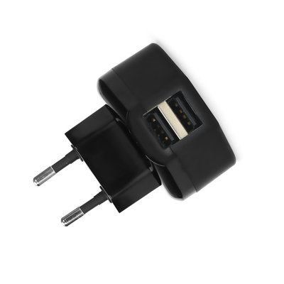CB Certified Dual USB Wall Charger Output EU / UK Plug 50 / 60Hz Input