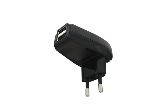 EU / UK Dual USB Power Adapter For Mobile Phone Tablets USB 2.0 Connector