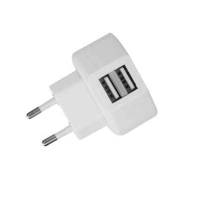 Micro Dual USB Port Wall Charger , Smart Phone USB Port Wall Charger
