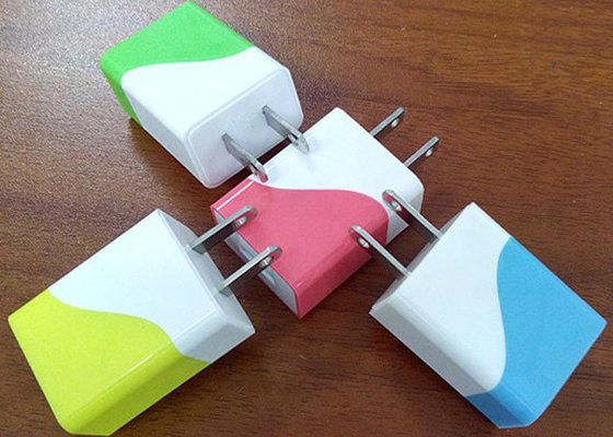 UL Certified USB Power Adapter Single Port Dual Color ABS PC Material