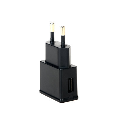 Single Port USB Phone Charger , EU Plug 1 Amp / 2.1 Amp Wall Charger Adapter