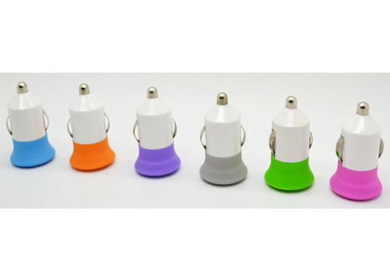 Multi-purpose Dual Color Single USB Car Charger for Phones Tablets Bluetooth Speaker