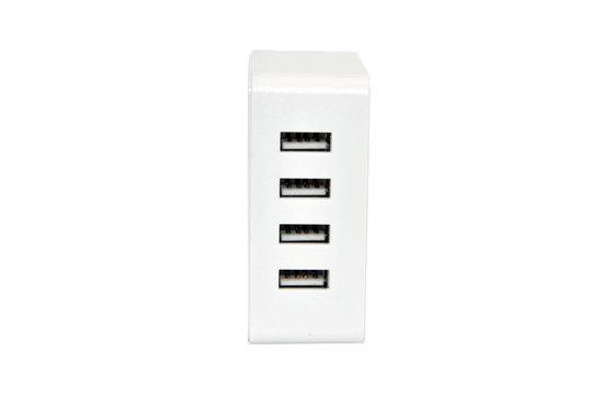 Folding US Plug 4 Ports Multi Port USB Charger Rohs PC ABS Material