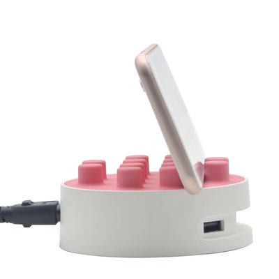 Phone Holder Multi Port USB Wall Charger ,  Custom Color Multiple USB Port Charger