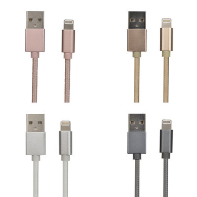 3.3ft Mfi Certified Lightning Cable , Nylon Braided USB Charging Cable