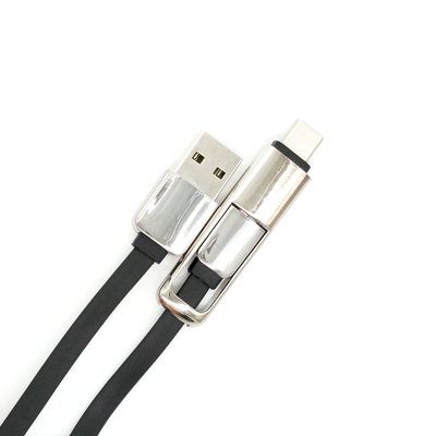 2- In -1 USB-C SB Type C Cable For Laptops Smart Phones Type-C  To USB 2.0 Type
