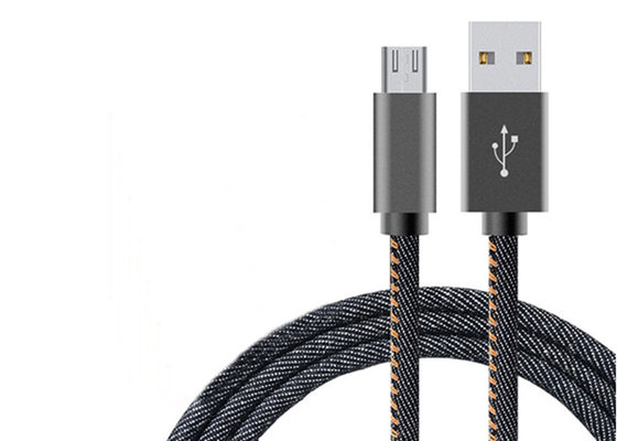 Smartphones Micro USB Data Cable Jeans Cloth USB 2.0 A Type To Micro USB