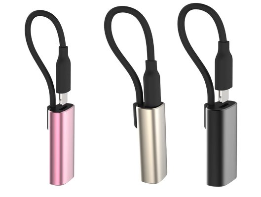 2 In 1 Apple Lightning Adapter With Charging Audio Convertor Aluminum Housing