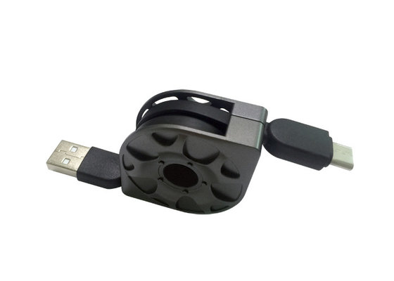 Portable Retractable ABS + TPE Usb Type C Data Cable For Android Phone 1M