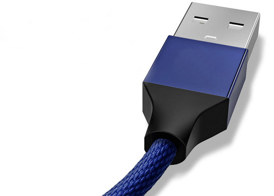 Blue / Black / Red 1m 5s 6 6S 7 Plus Iphone Lightning Cable 15.2 × 8.9 × 2.5 Centimeters