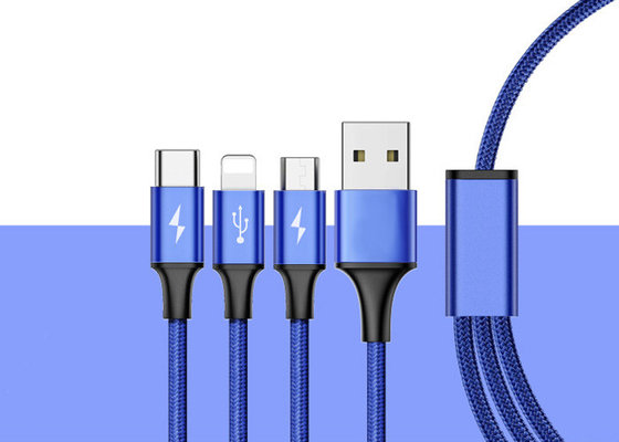 Multiple USB Charger Cable / Charging Cord with 8Pin Lightning / Micro USB Connectors