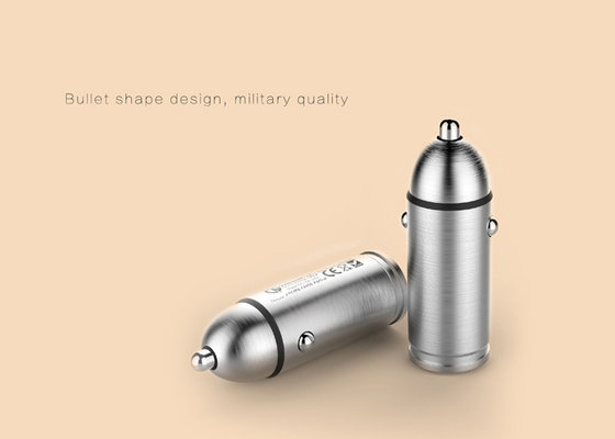 Metal In - Car Usb Vehicle Charger Adapter / Silver Usb Portable Charger