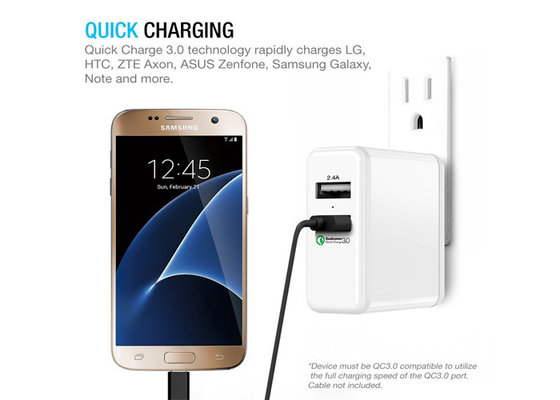 Customized Color Micro Quick Cell Phone Charger CE ROHS FCC Certification