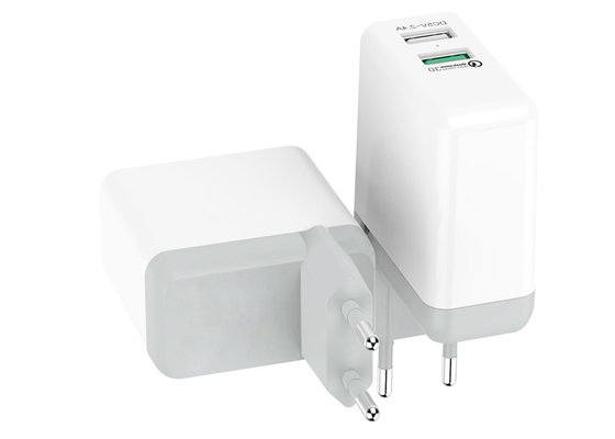 30W Quick Mobile Phone Charger, QC 3.0 + 2.4A USB Fast Cell Phone Charger