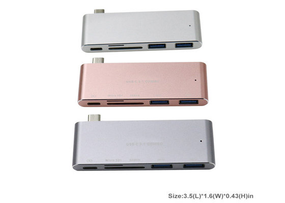 Lightweight Aluminum Alloy Usb Type C Hub For Macbook Macbook Pro