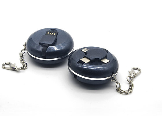 Keychain USB Type C Cable , Portable Flexible Charging Data Sync Cable
