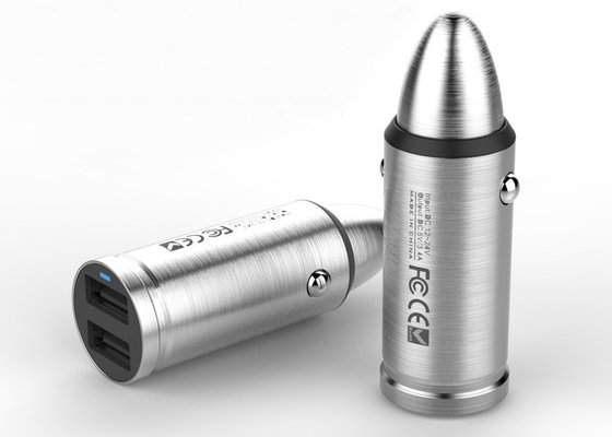 iPad / iPod / Samsung 2 Port Usb Car Charger , Mini Car Mobile Charger