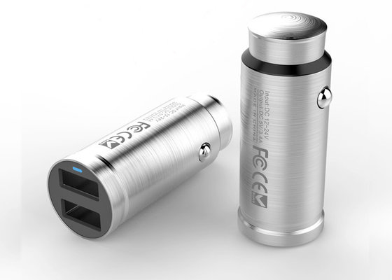 Bullet Quick Micro Double Usb Car Charger Adapter 5V 3.1A / 4.8A for Sumsung Galaxy