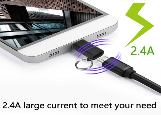 Galaxy S8 S8+ USB Type C Micro USB Adapter Convert Connector with Keychain