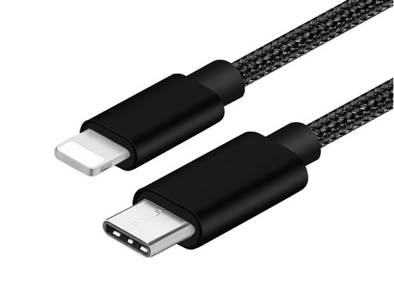 Gold Color Fast Charging Usb C To Lightning Cable For Iphone X / 8 / 8 Plus