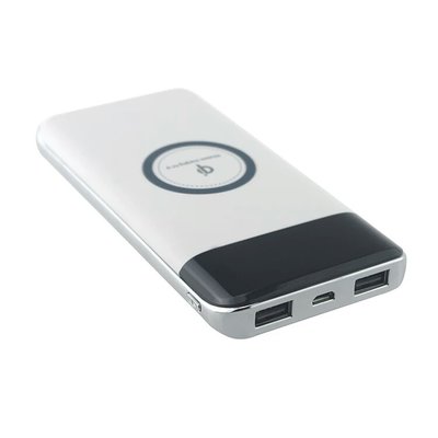 2018 New PC+ABC+ Electroplate Wireless Charger 10000 mAh  Polymer Power Bank