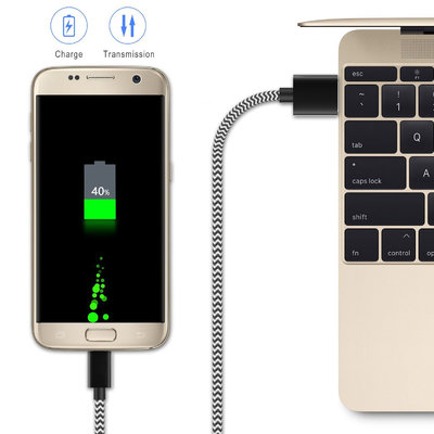 3.3FT Micro USB Cable Nylon Braided High Speed Data and Charging