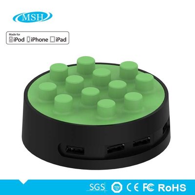 4 Way Multi Outlet USB Charger Portable Phone Holder Input 100-240V 50/60Hz
