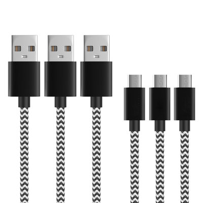 Android Charger Cable/Fast Charging Cable for Samsung Galaxy S7/S6/Sony, Motorola and More 