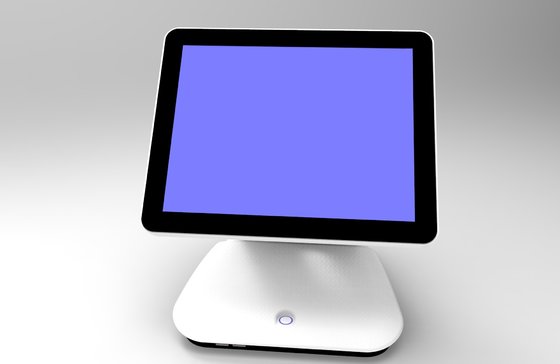 Couleur capacitive au détail de blanc d'écran tactile de 15,6 de pouce systèmes de point de vente