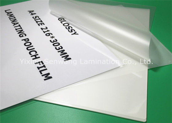 Film di laminazione A4 del sacchetto caldo formato documento con il materiale trasparente dell'ANIMALE DOMESTICO