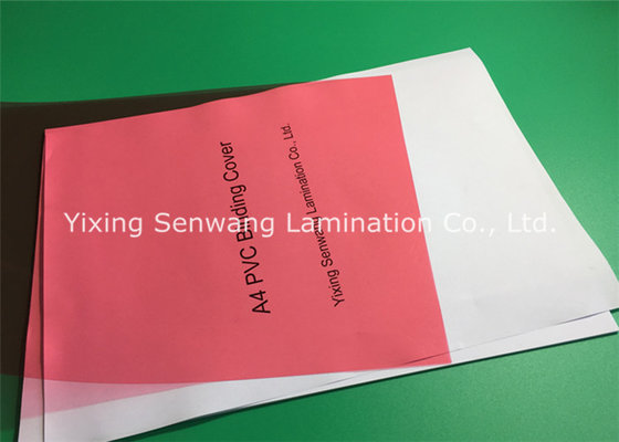Red Plastic A4 Binding Covers Book Binding Hardcover 6 Mil No Scratch